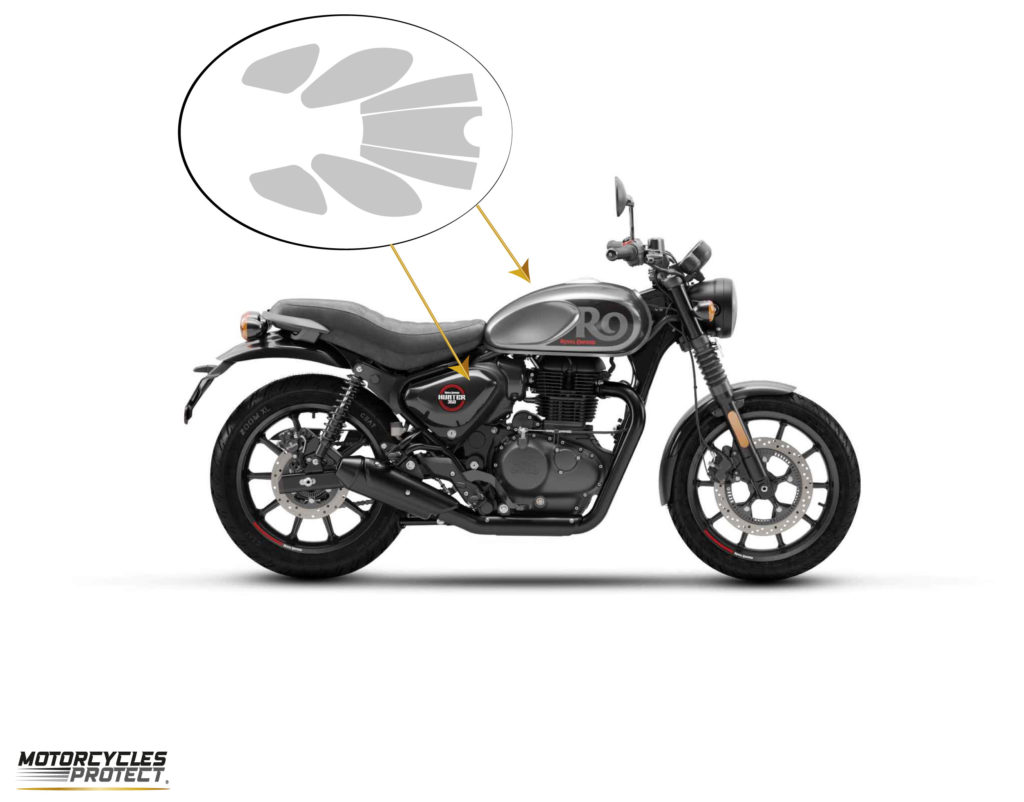 ROYAL ENFIELD HNTR 350 - Paint protection film | PPF Protection